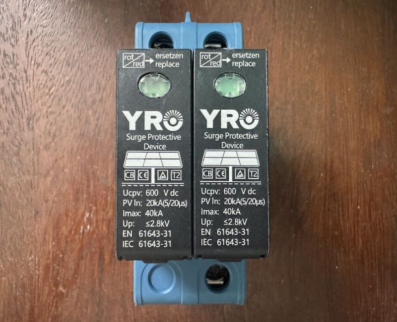 Chống sét lan truyền DC-2P-600VDC – Giải pháp bảo vệ an toàn cho hệ thống điện mặt trời